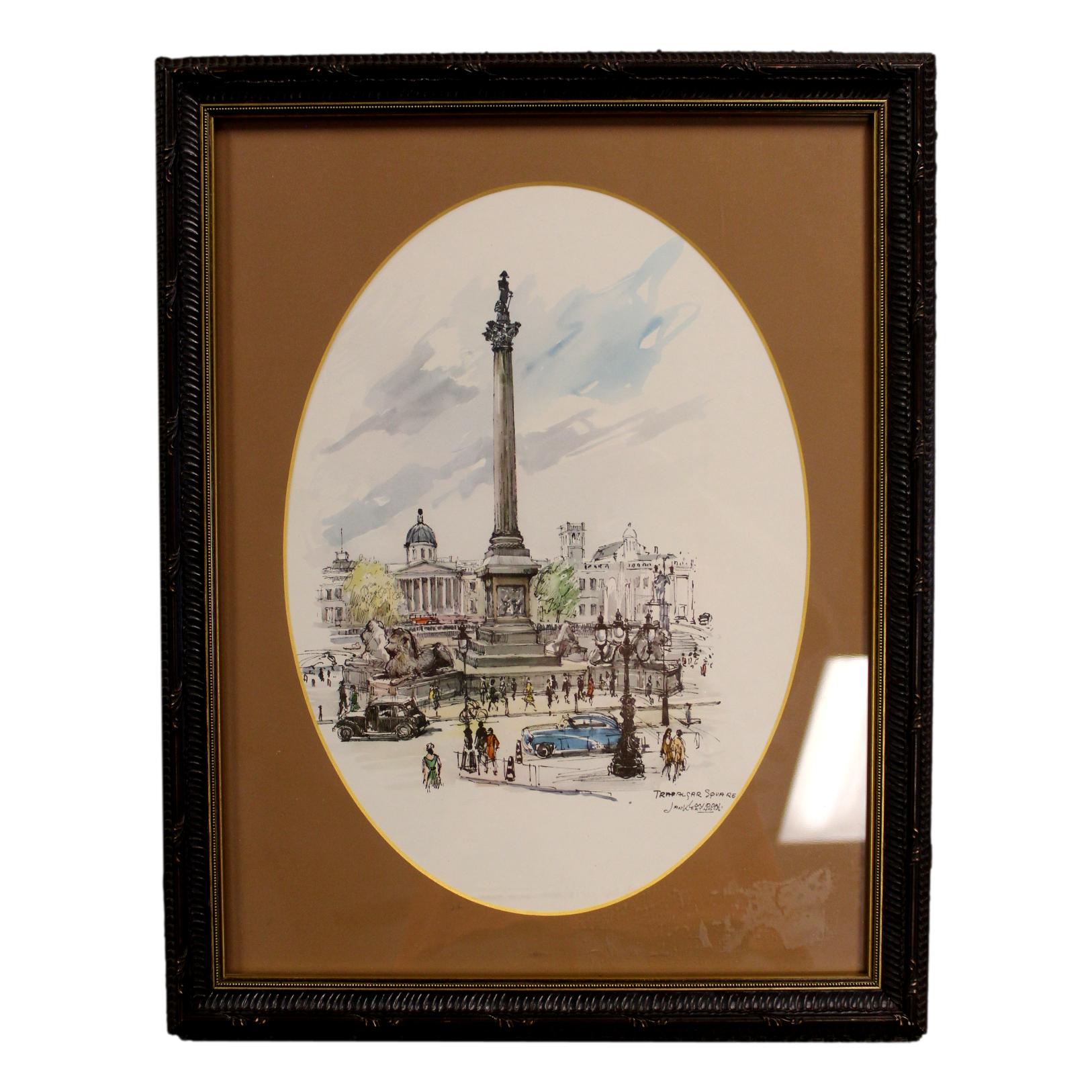 Framed Trafalgar Square – alabamafurniture